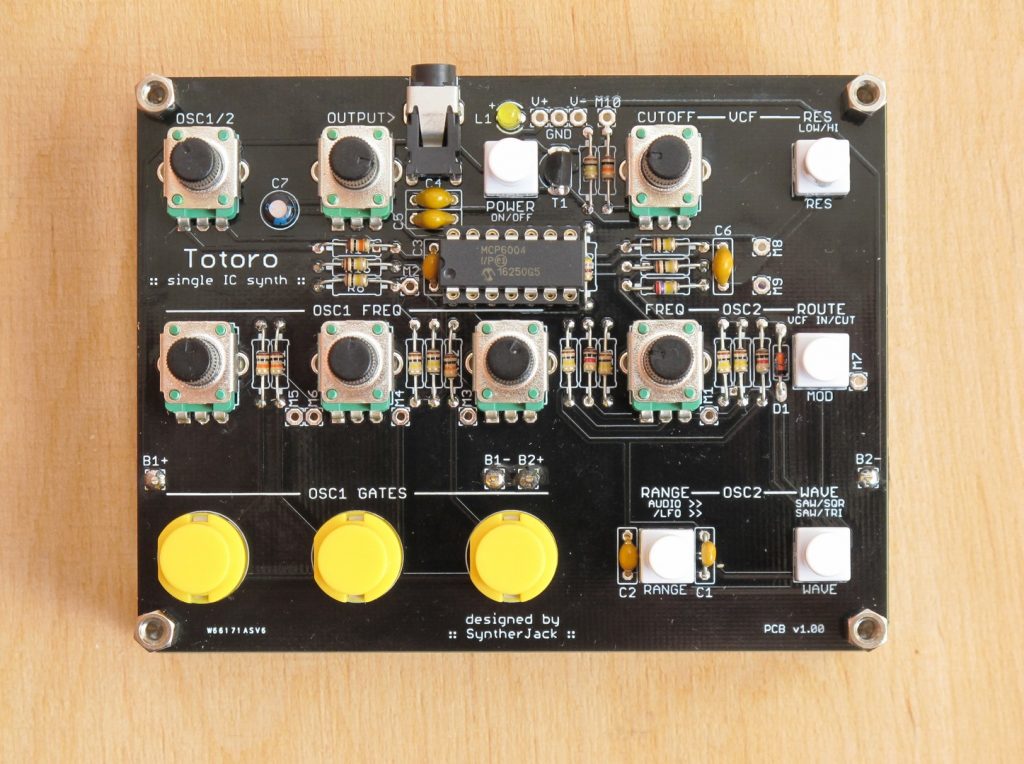 Totoro - 1-IC simple synth - SyntherJack