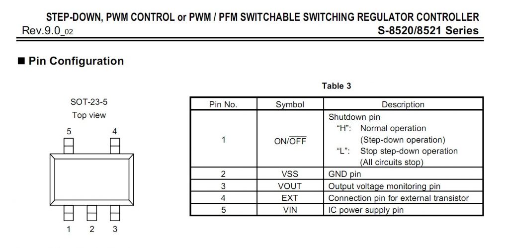S-8520-datasheet-pinout-syntherjack - SyntherJack